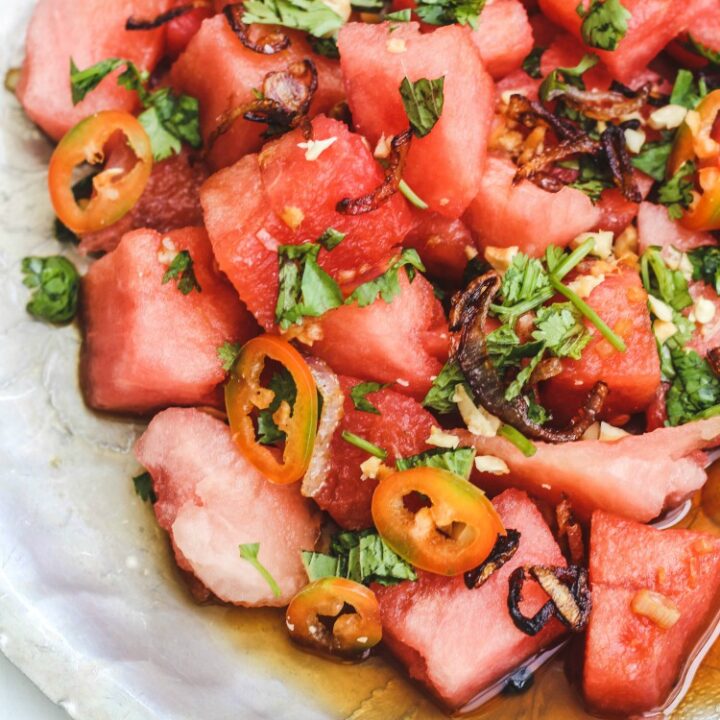 Asian Watermelon Salad - Savoring Italy