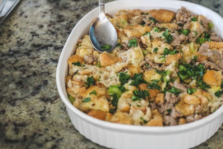 Best Ever Italian Sausage Stuffing - Savoring Italy