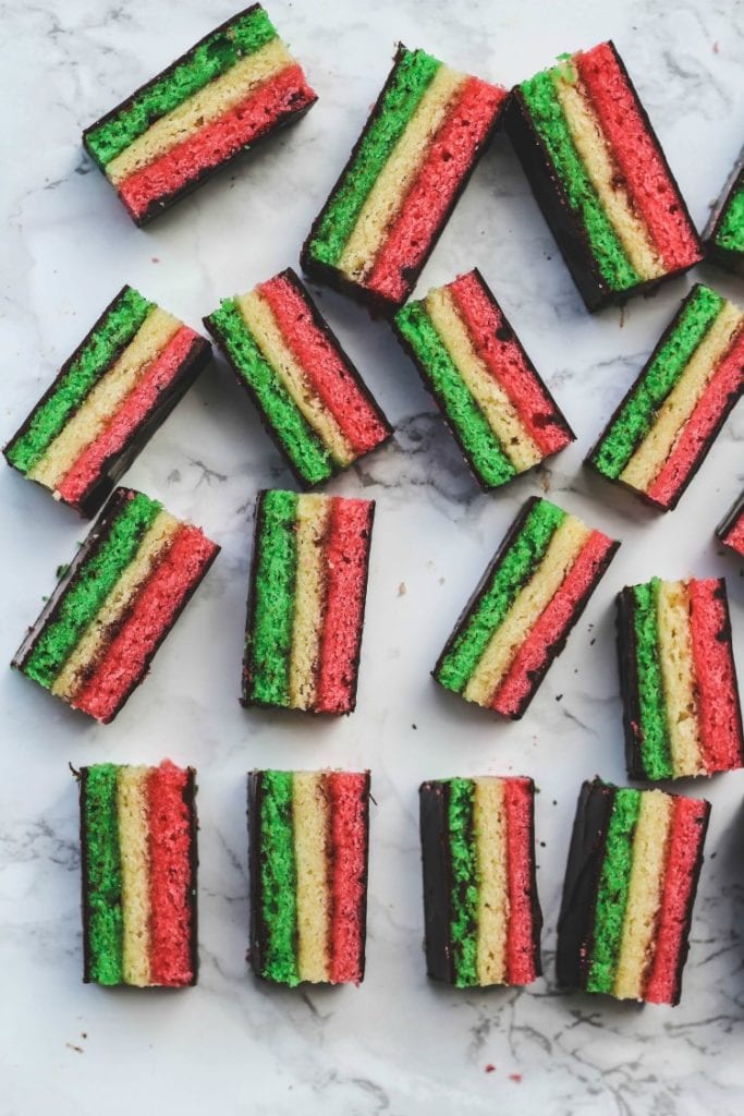 BEST Authentic Italian Rainbow Cookies (AKA Tri Color Cookies ...