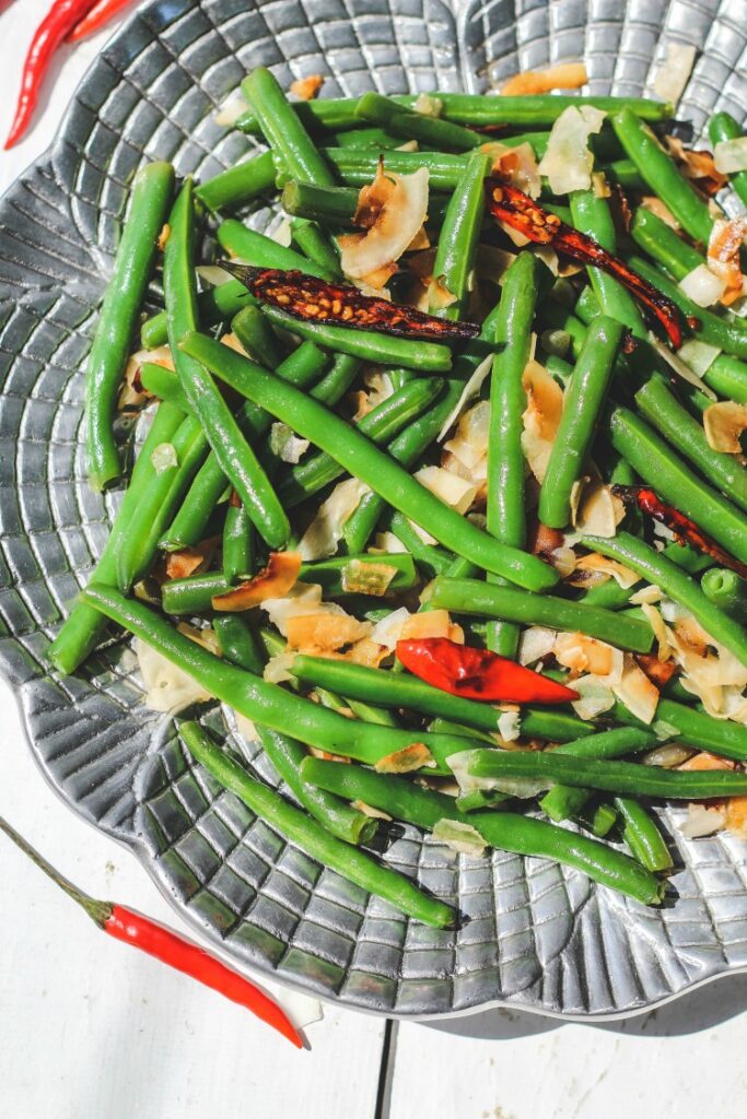 Caramelized Coconut Green Beans - Savoring Italy