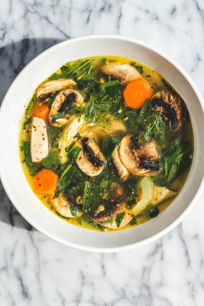 Immune Boosting Chicken Soup with Turmeric