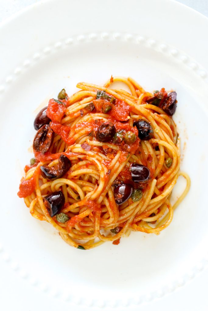 Easy Italian Pasta Puttanesca Recipe - Savoring Italy
