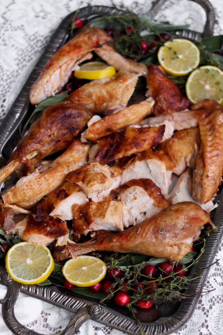 Easy Italian Roast Turkey with Lemon and Herbs - Savoring Italy