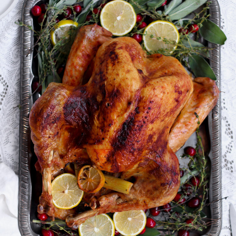 Easy Italian Roast Turkey with Lemon and Herbs - Savoring Italy
