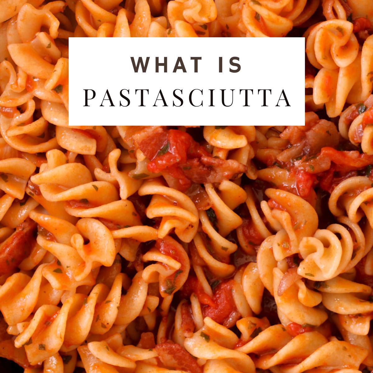 What is Pastasciutta (all you need to know) - Savoring Italy