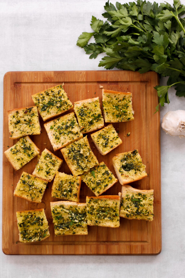 Hearty Italian Garlic Bread Recipe (with Baguette) - Savoring Italy