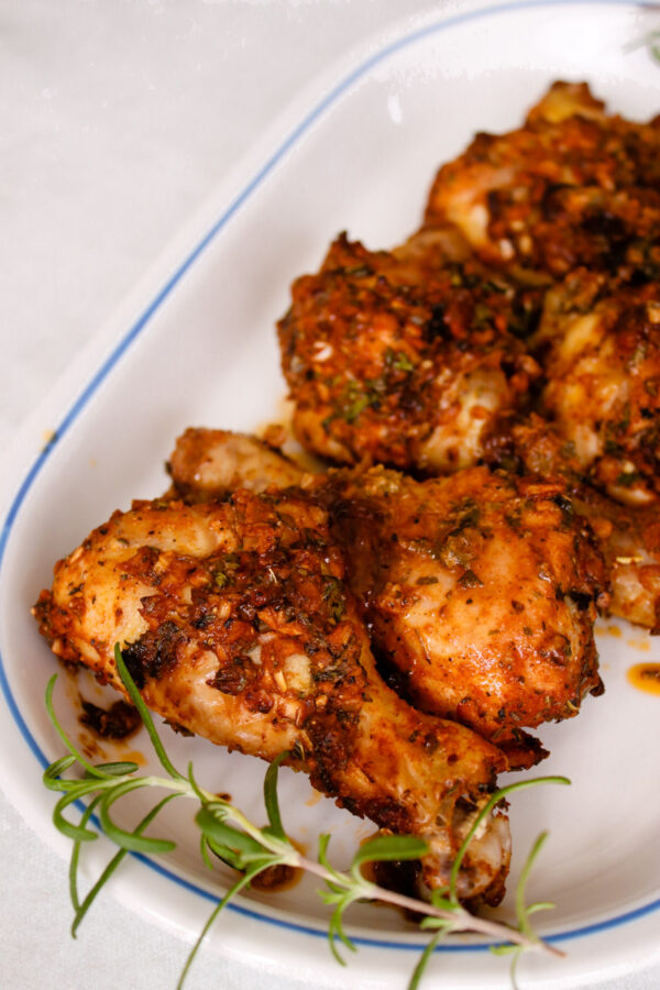 Best Oven Baked Chicken Legs Recipe - Savoring Italy