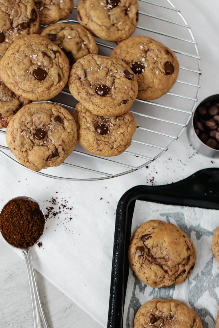 Easy Espresso Cookies with Chocolate Chips - Savoring Italy