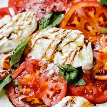 Easy Burrata Caprese Salad Recipe - Savoring Italy