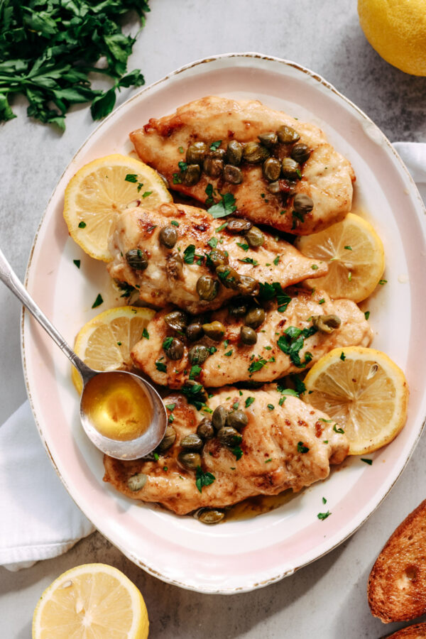 Quick Chicken Piccata (with Lemon Caper Butter Sauce) - Savoring Italy