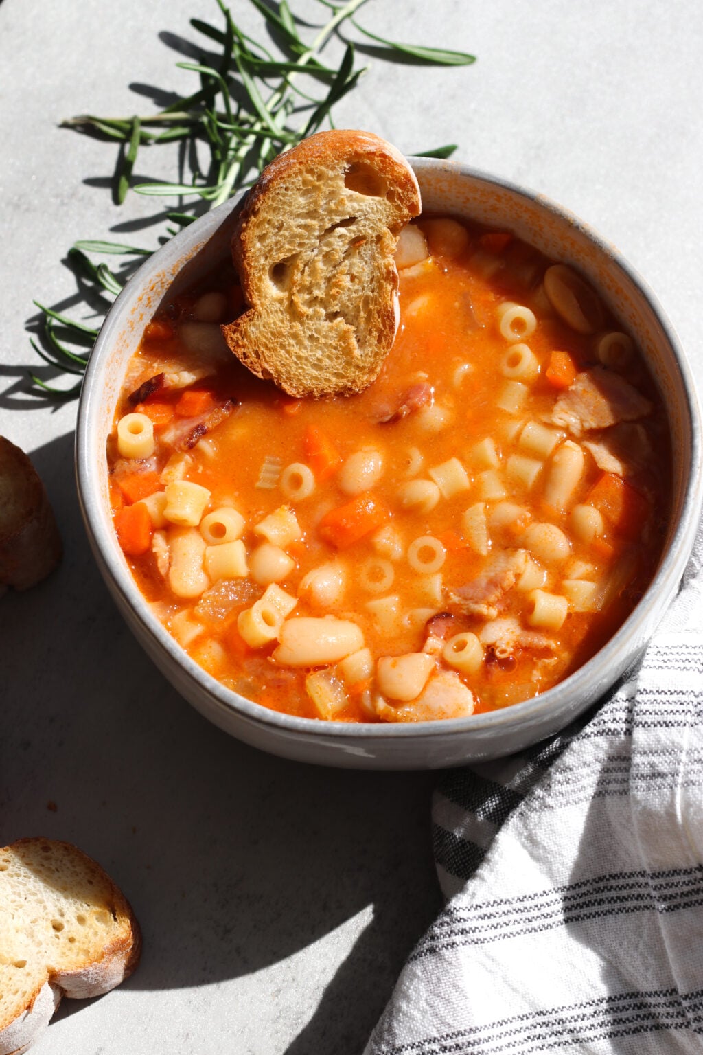 Traditional Pasta e Fagioli (Pasta with Beans Soup) - Savoring Italy