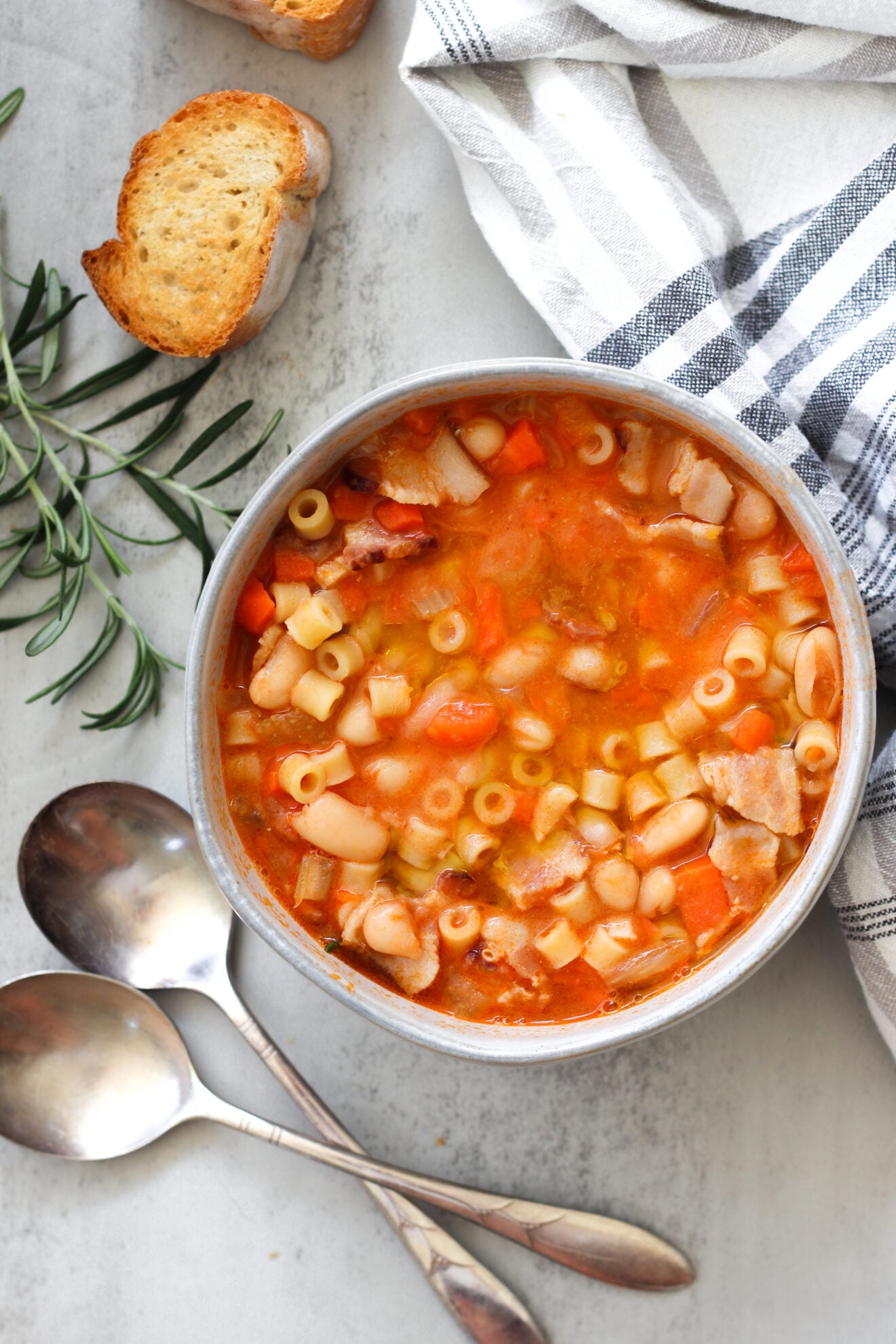 Traditional Pasta e Fagioli (Pasta with Beans Soup) - Savoring Italy