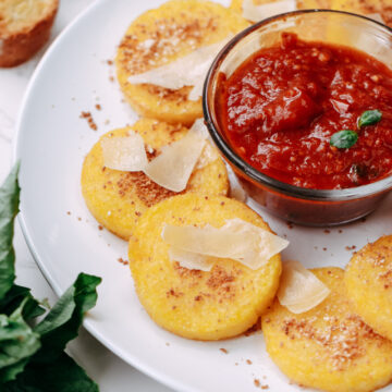 Crispy Polenta Slices (Air-Fried) - Savoring Italy