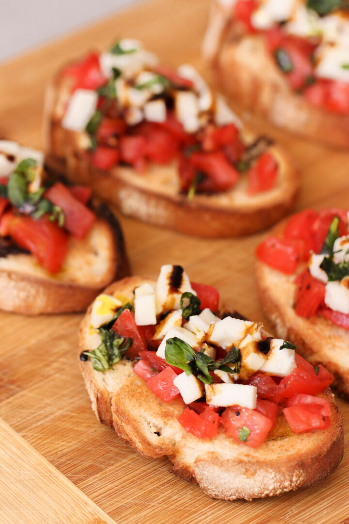 Classic Italian Bruschetta with Mozzarella Recipe - Savoring Italy