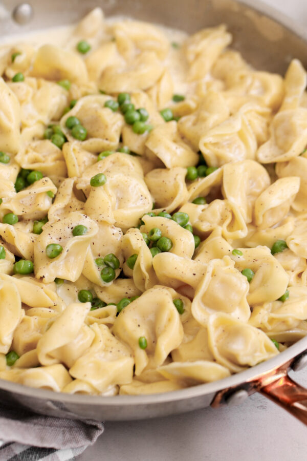Tortellini Alla Panna (Pasta with Cream Sauce) - Savoring Italy