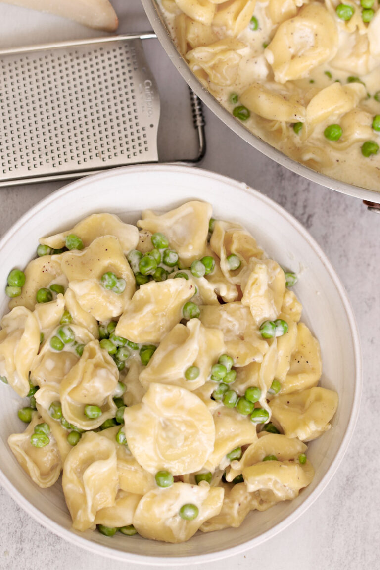 Tortellini Alla Panna (Pasta with Cream Sauce) - Savoring Italy